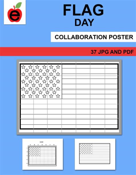 Flag Day Collaboration Poster By Elmon Classroom Tpt
