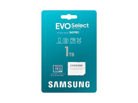 Evo Select Adapter 1tb Microsdxc Card Uhs I Samsung Us