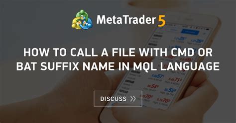 How To Call A File With Cmd Or Bat Suffix Name In Mql Language Auto Traders General Mql5