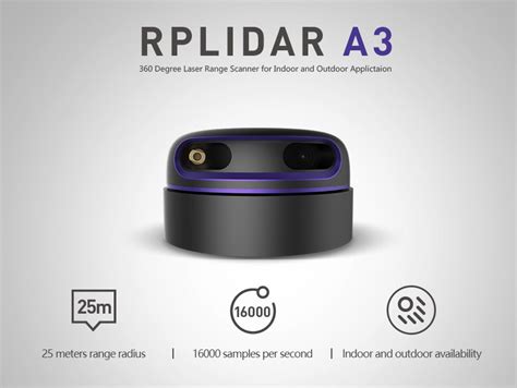 Rplidar A3m1 360 Degree Laser Scanner Kit 25m Range — Robot Italy
