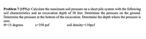 Solved Problem 7 15 Calculate The Maximum Soil Pressure Chegg Com