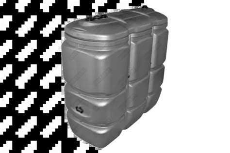 Cuve mazout double paroi en PE aérienne 1500 litres UV résist