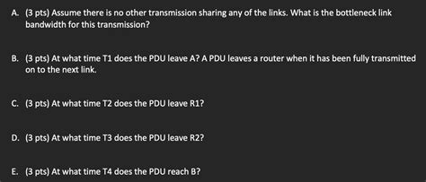 Solved Problem Transmission Delay Pts Consider The Chegg