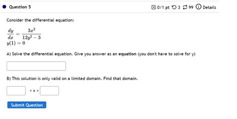 Solved Consider The Differential Equation Chegg