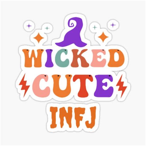 Wicked Cute Infj Sticker For Sale By Entpiechick Redbubble