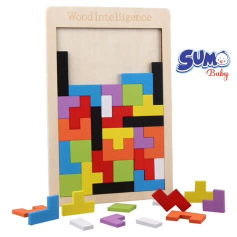 Promo Mainan Anak Puzzle Tangram Tetris Russian Block Edukasi Balok