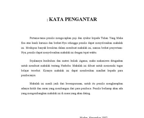 Contoh Kata Pengantar Makalah Dalam Bahasa Indonesia