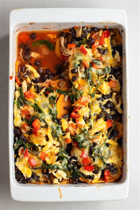 Sweet Potato And Black Bean Enchilada Bake Healthy Comfort Food