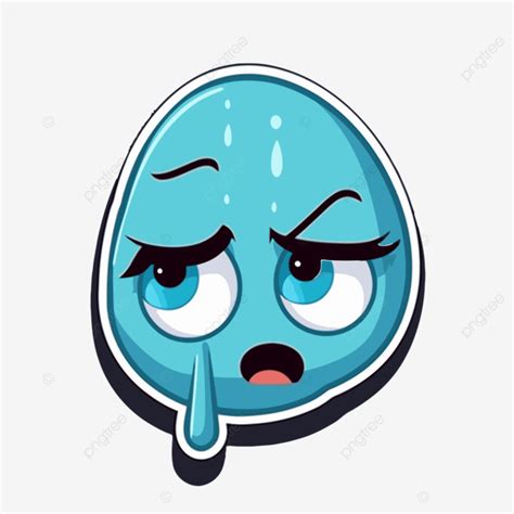 만화 슬픈 슬픈 얼굴 벡터 일러스트 레이 션 일러스트 레이션 울음소리 상표 만화 Png 일러스트 및 벡터 에 대한 무료