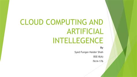 Cloud Computing And Artificial Intelligence Pptx Cloud Computing Internet