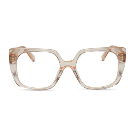 Cecilia Square Prescription Glasses Vintage Rose Crystal Diff Eyewear