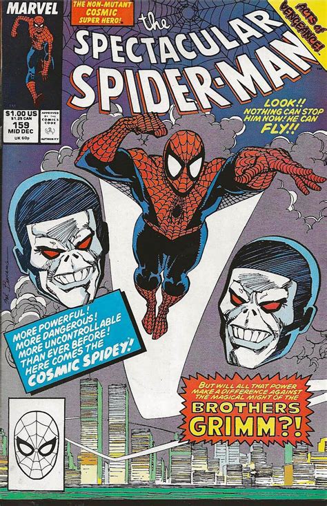 The Spectacular Spider Man 159 Direct Edition 1989 NM Comic