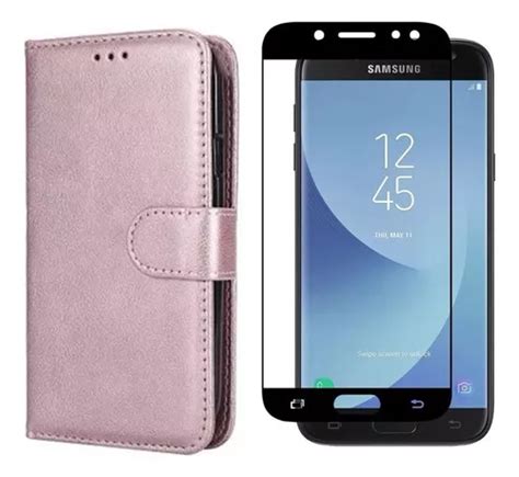 Kit Capa Carteira Flip Rose Para Galaxy J7 Pro Pelicula Mercadolivre