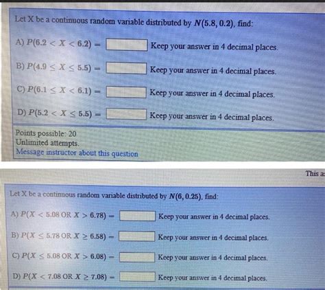Solved Let X Be A Continuous Random Variable Distributed By