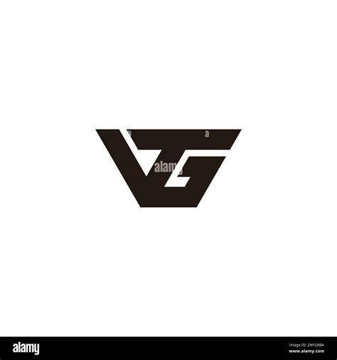 Letter Vgt Simple Geometric Line Logo Vector Stock Vector Image And Art