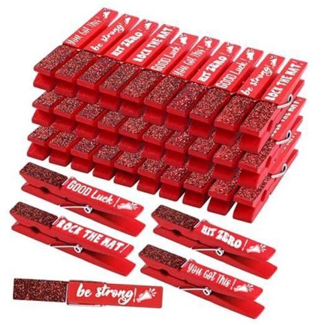 30 Pcs Spirit Clips Cheer Pins Cheerleader Ts Cheer Clothes Pins For