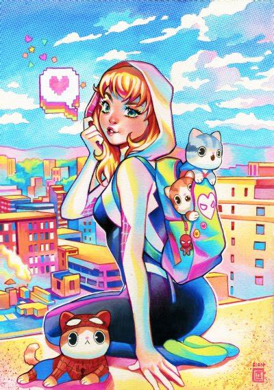 Spider Gwen By Rian Portfolio Https T Co Lcp Tumbex