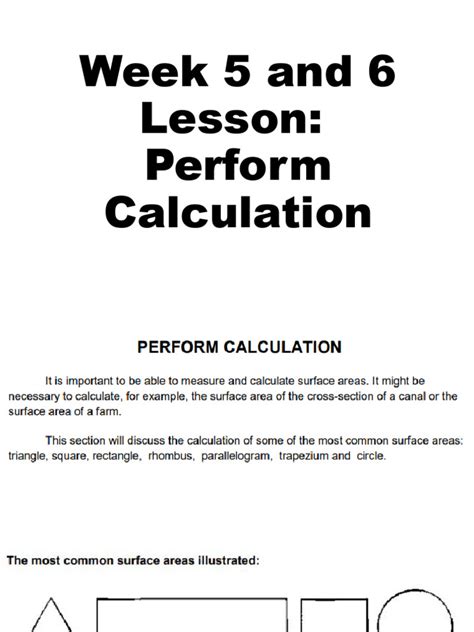 Lesson 5 And 6 Perform Basic Workplace Calculation Pdf