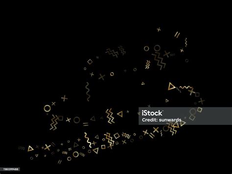 삼각형 원 사각형 모양 쉐브론 물결 선의 기하학적 색종이 벡터 배경입니다 기하 도형에 대한 스톡 벡터 아트 및 기타 이미지 기하 도형 날기 떨어짐 Istock