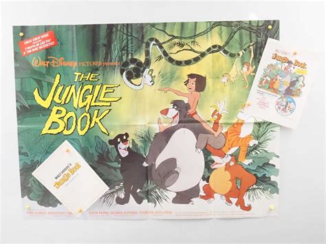 Lot 74 Walt Disney The Jungle Book Uk Quad And