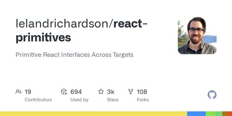 Github Lelandrichardsonreact Primitives Primitive React Interfaces