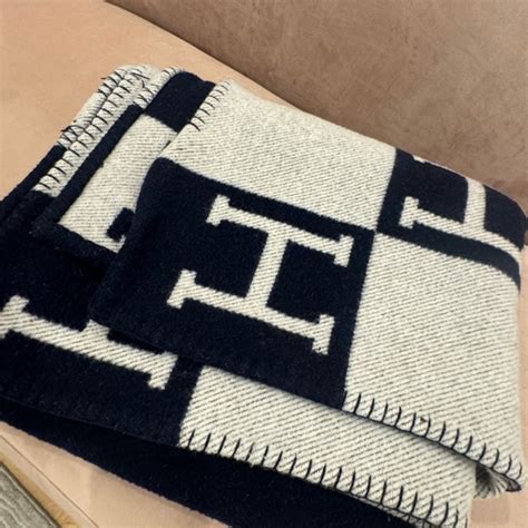 Hermes Bedding Hermes Black And White Throw Blanket Poshmark