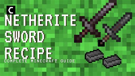How To Make Netherite Sword In Minecraft Strongest Weapon Guide 2022