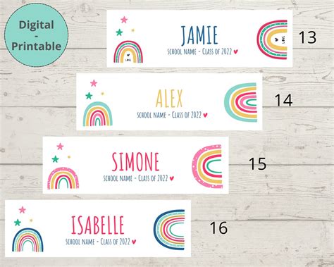 Personalized Student Bookmarks Class Bookmarks Pupil Ts Etsy