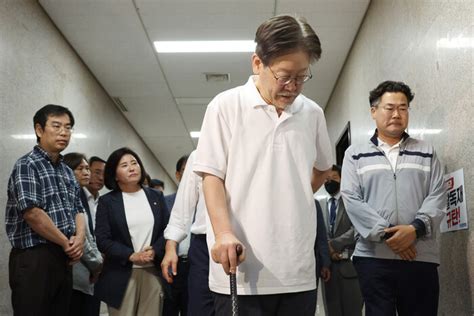 이재명 ′병원행 거부′단식 18일째 ′강한 의지′ 여전