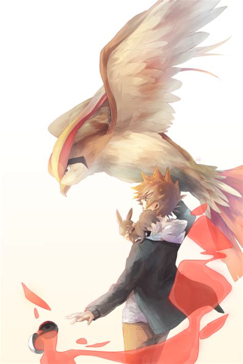 I Choose You Pidgeot Gary Oak Pidgeot And Eevee Pokemon Ships