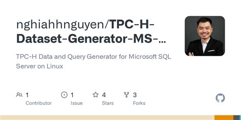 Github Nghiahhnguyen Tpc H Dataset Generator Ms Sql Server Tpc H