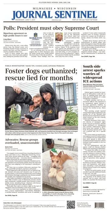 Milwaukee Journal Sentinel Archives Pressreader