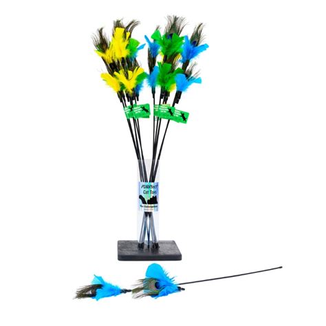 Purrfect® Peacock Feather Cat Toy Vee Enterprises