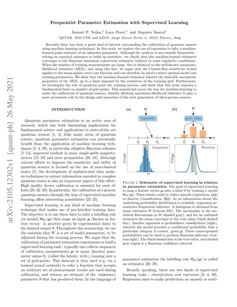 pdf frequentist parameter estimation with supervised learning