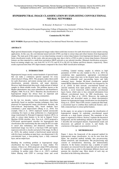 pdf hyperspectral image classification by exploiting convolutional