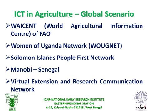 Efficient Resource Management Through Ict Pptx Agriculture Industries
