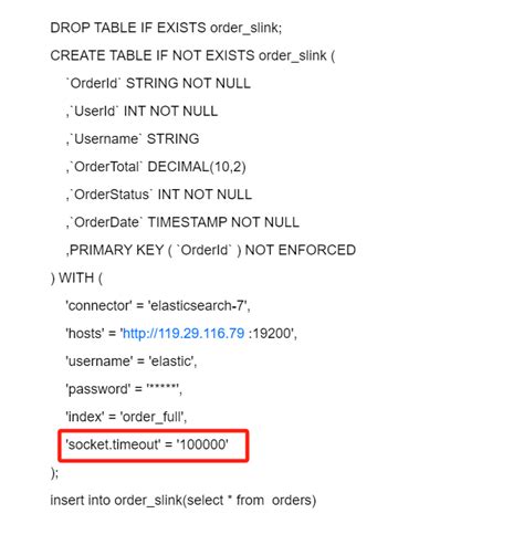 Flink的s Connector 连接器 Sockettimeout 属性配置不了？ 问答 阿里云开发者社区