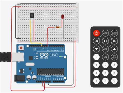 Mini Proiect 22 Control Unui Led Folosind Tsop4838 Conectat La