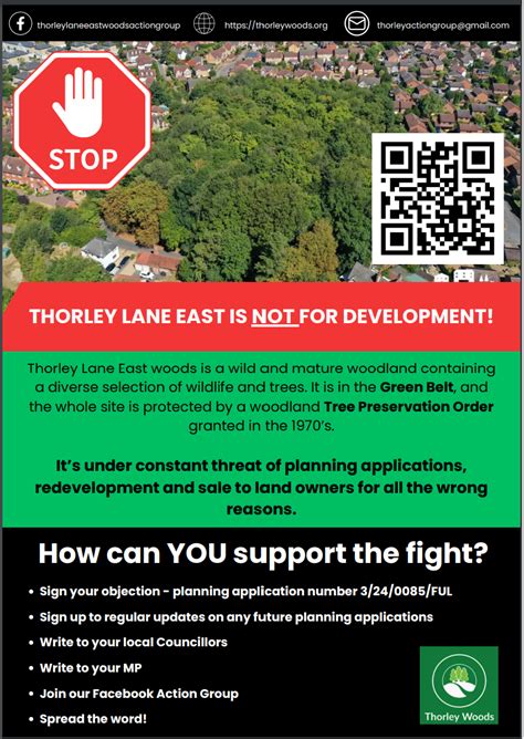 Action Poster Thorley Lane East Woods