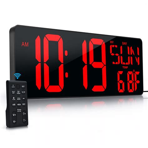 Buy Large Digital Wall Clock With Remote Control 172 Led Large