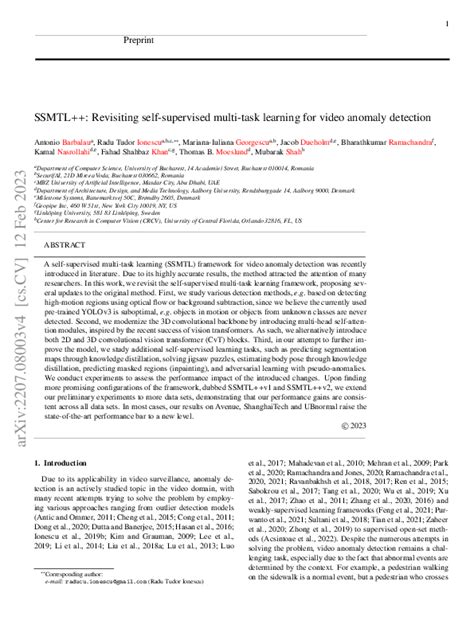 Pdf Ssmtl Revisiting Self Supervised Multi Task Learning For Video