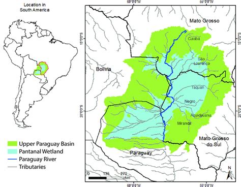 2 Location Of The Upper Paraguay River Basin And The Proportions Of The