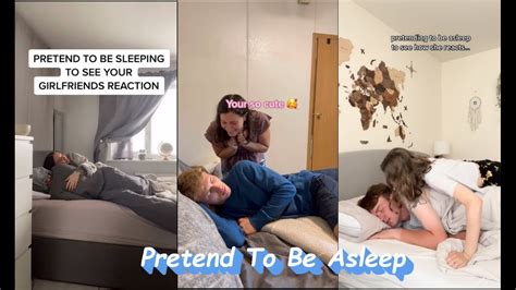 Pretending To Be Asleep To See My 💕 Gf Wifes 💕 Reaction Youtube