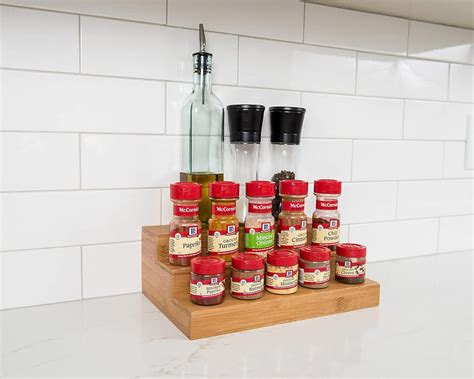 Bamboo Expandable Step Shelf Organize It