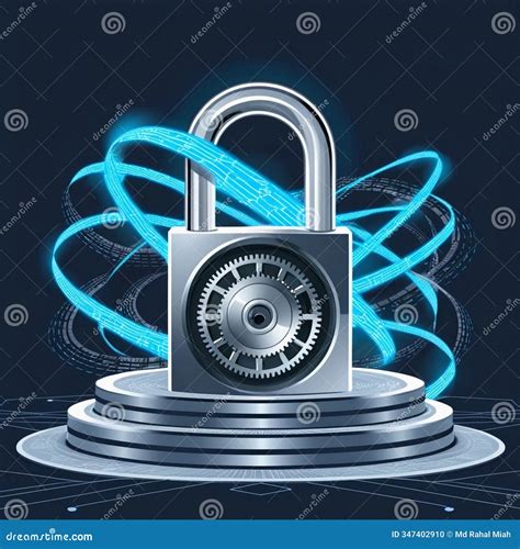 Blockchain Security Defending Digital Assets With Cryptographic Tools Stock Illustration