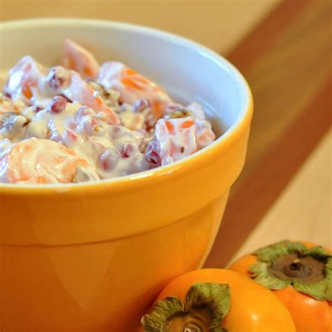 Recipe—creamy Persimmon Pomegranate Salad