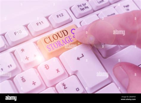 Conceptual Hand Writing Showing Cloud Storage Concept Meaning The