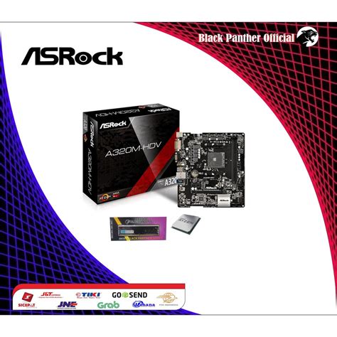 Jual Paket Mobo Asrock A320M HDV Ryzen 5 3400G Shopee Indonesia