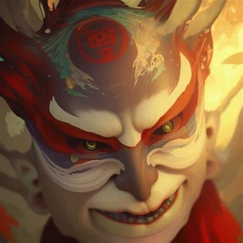 Rageful Yokai Spirit R Nightcafe