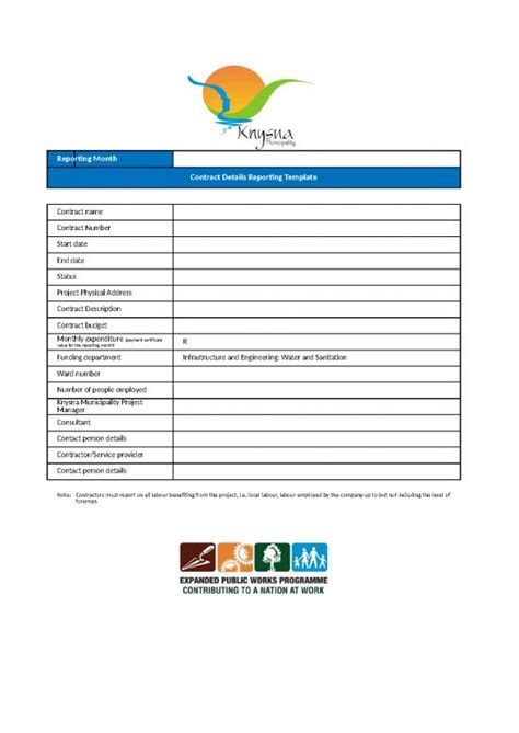Excel Sheet Download 31144 Annexure E Epwp Reporting Template Rev 10 2 2016 06 20 1